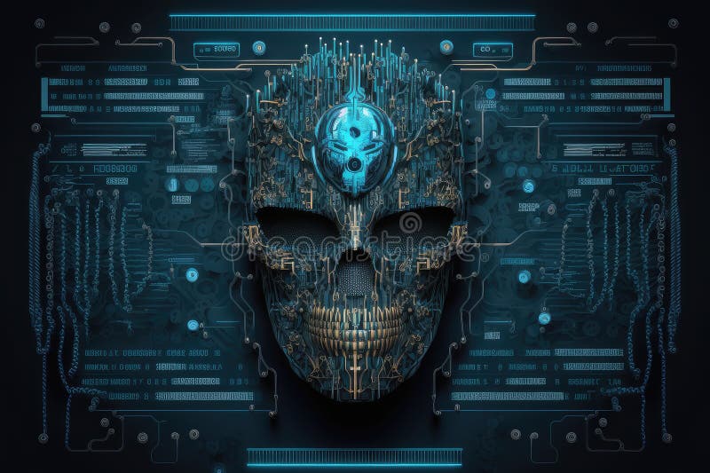 Machine Learning System Detecting And Preventing Cyberattacks On Web Servers Stock Illustration