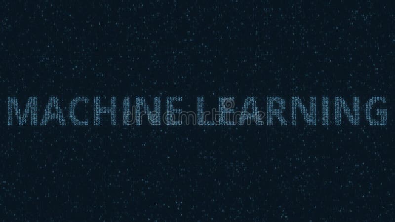 MACHINE LEARNING Text Consisting of Many Symbols on Computer Monitor ...