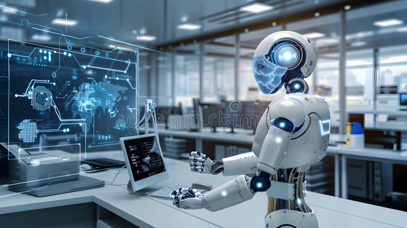 Machine Learning in Transaction Automation Modern Stock Illustration ...