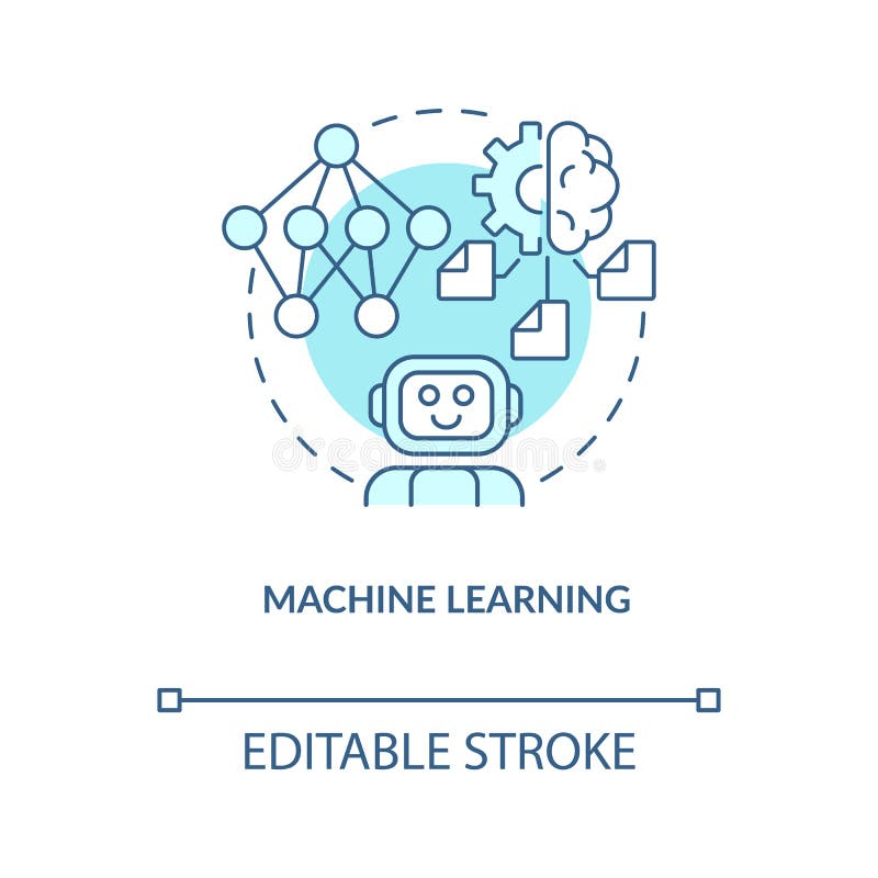 Machine Learning Turquoise Concept Icon Stock Illustration ... Machine Learning Turquoise Concept Icon Stock Illustration ...
