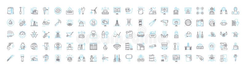 Machine Learning Vector Line Icons Set Machine Learning Artificial Intelligence Algorithm