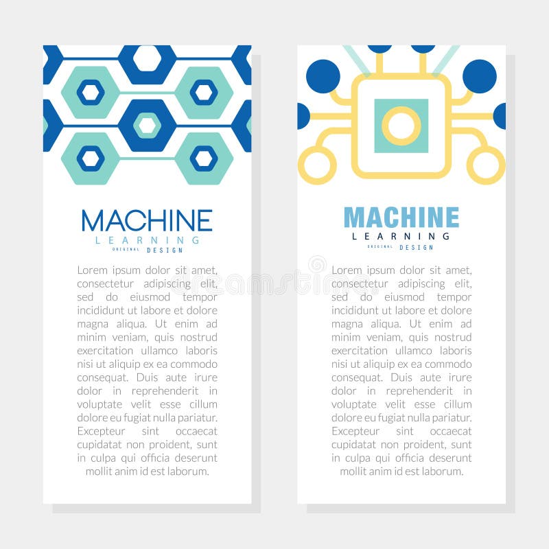 Machine Learning Vertical Banner or Poster with Innovative New ...