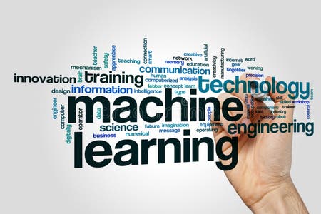 Machine Learning Word Cloud Stock Image - Image of digitally ...