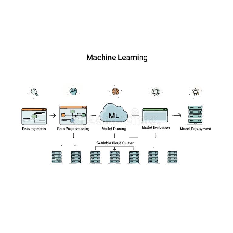 Scalable Machine Learning Deployment Stock Illustrations – 42 Scalable Machine Learning ...