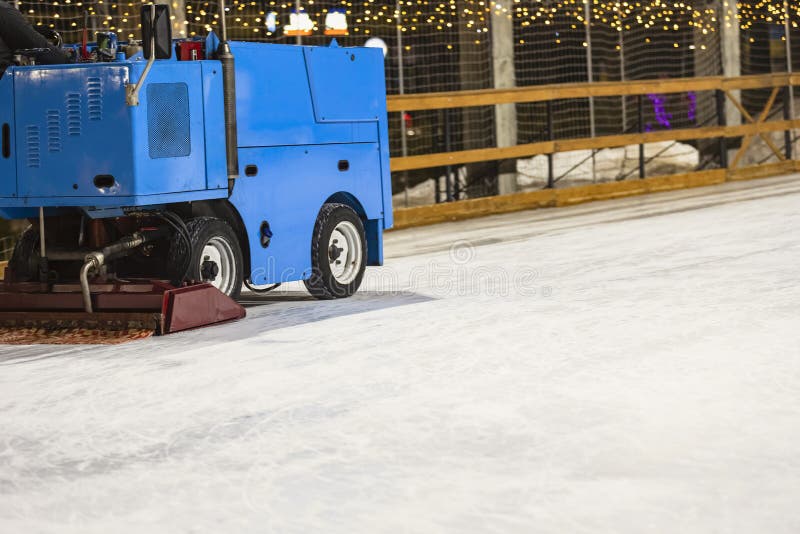 Ice leveling machine stock photo. Image of reconstruct - 242274942