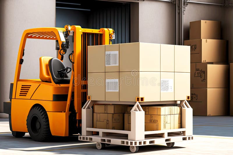 Machine for Loading and Unloading Goods on Warehouse Holding Boxes ... Machine for Loading and Unloading Goods on Warehouse Holding Boxes ...