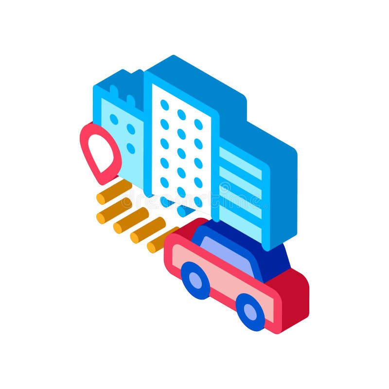 Machine Location Isometric Icon Vector Illustration Stock Vector ...