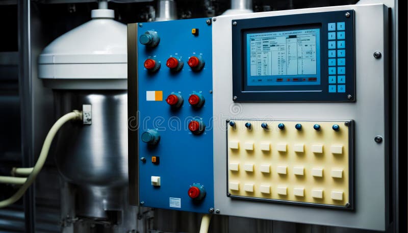 Machine with Lot of Buttons on it. Generative AI Stock Illustration ...