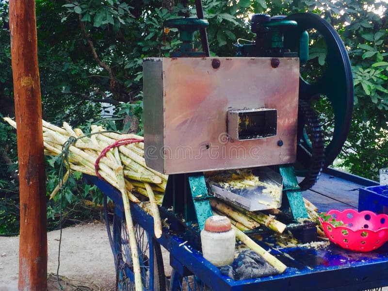 Machine for Making Cane Juice Stock Photo - Image of thirsty, quenching ...