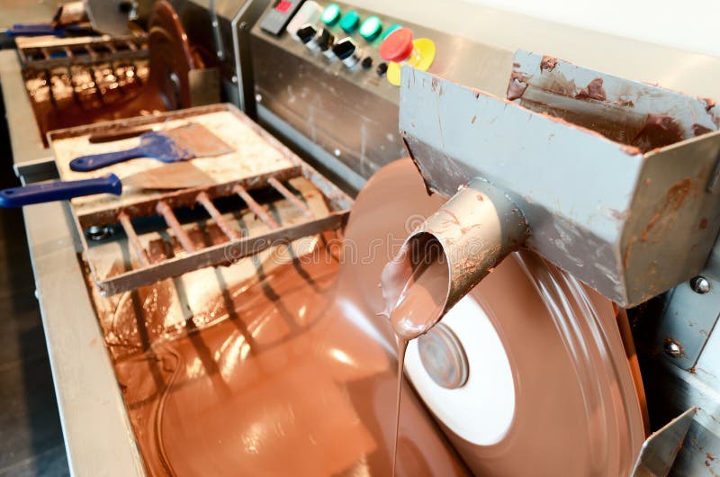 Machine making chocolate stock photo. Image of milk, sweet - 29696842