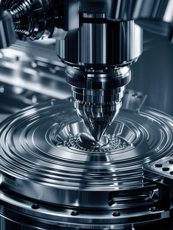 Machine Making Circular Object Stock Image - Image of automation ...