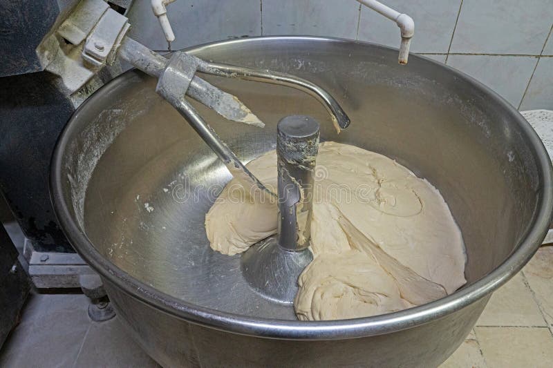 Machine for Making Dough. Automatic Dough and Bread Maker Stock Image ...