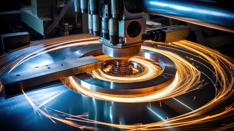 Machine metal coil stock illustration. Illustration of transformation ...