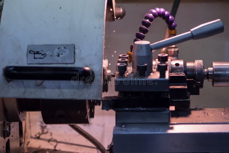 Machine for Metal Cutting. for Making Metal Parts Stock Image - Image ...
