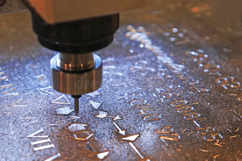 Machine for Milling Marks on Metal Stock Image - Image of stuff, cutter ...