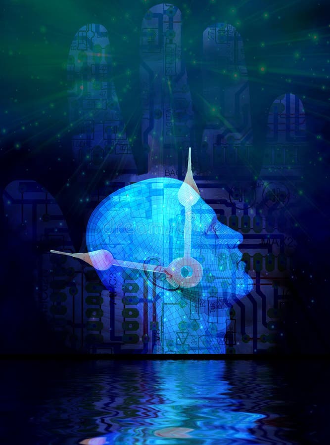 Machine DNA stock illustration. Illustration of open - 12083871