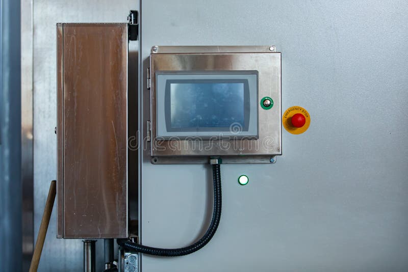 Machine Monitor Interface, Small Screen Stock Photo - Image of computer ...