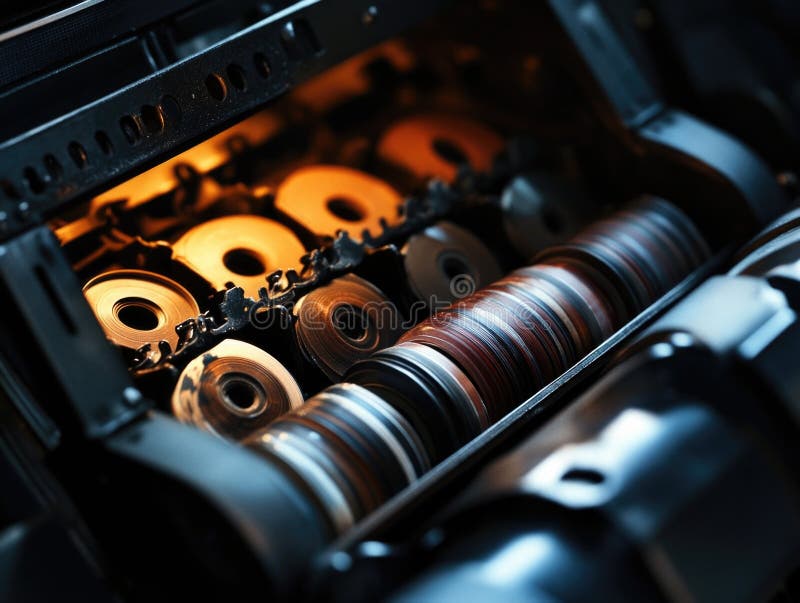 A Machine with Multiple Paper Rolls Inside, Suitable for Use in ...