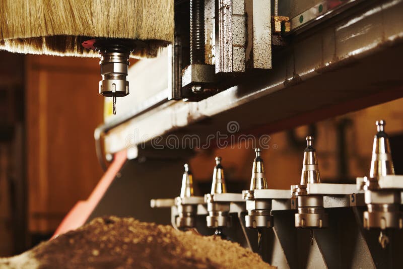 Machine with Numerical Control for Cutting Wood with Various Router ...