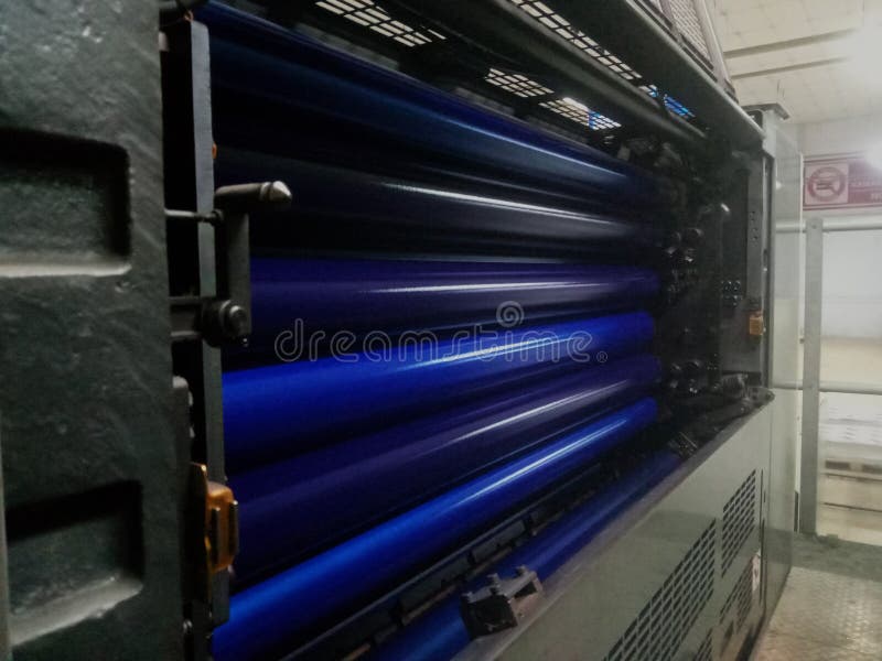 The Machine Offsets the Large Printing Industry. the Cylinder of the ...