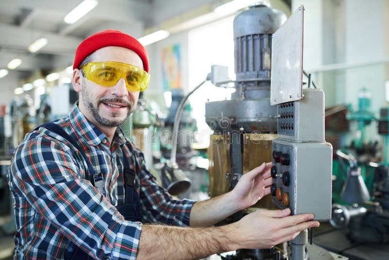 Machine Operator at Plant stock image. Image of foreman - 143549677