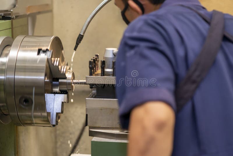 The Machine Operator Working with Lathe Machine Stock Image - Image of ... The Machine Operator Working with Lathe Machine Stock Image - Image of ...