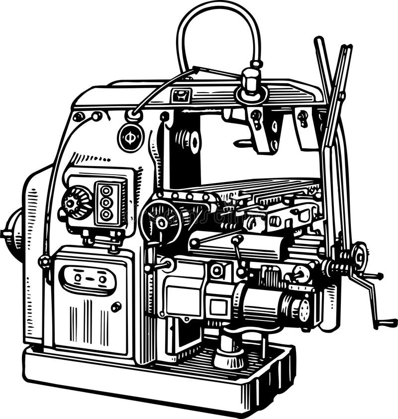 Machine-outil image éditorial. Illustration du matériel - 16921335