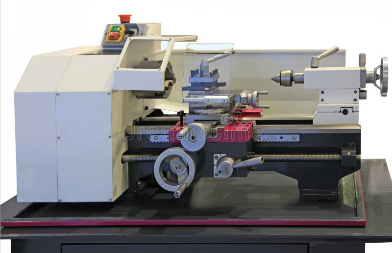 Machine De Tour Dans L'atelier Photo stock - Image du procédé, acier ...