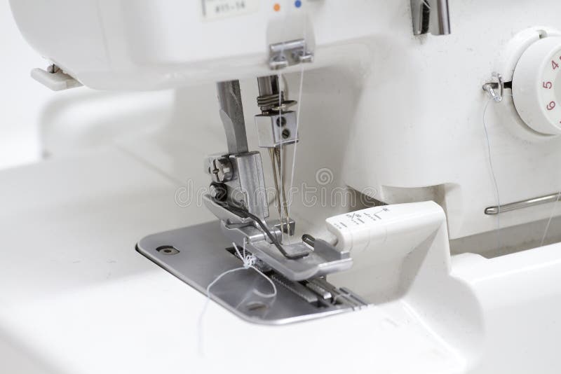 Machine Overlock stock image. Image of needle, closeup - 30628865