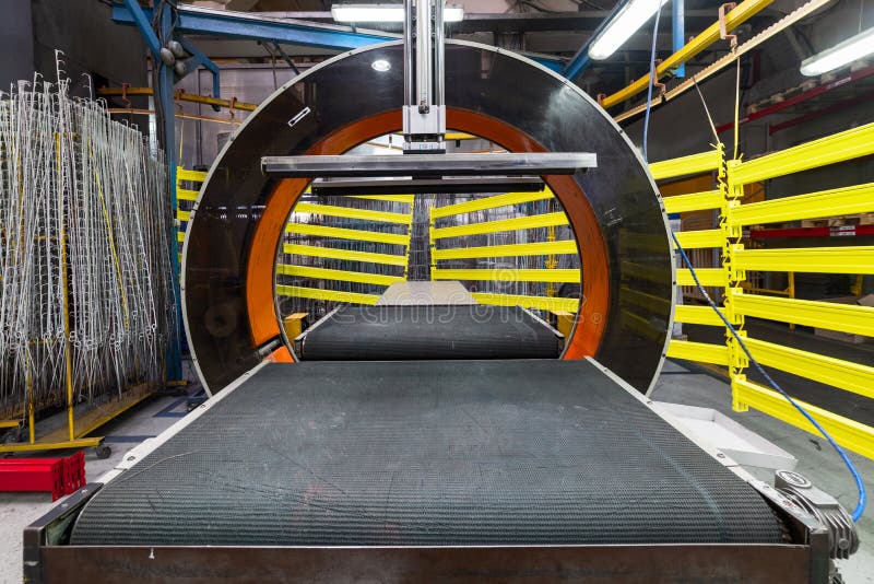 Machine for Packing Long Items. Industrial Packaging Technology Stock ...