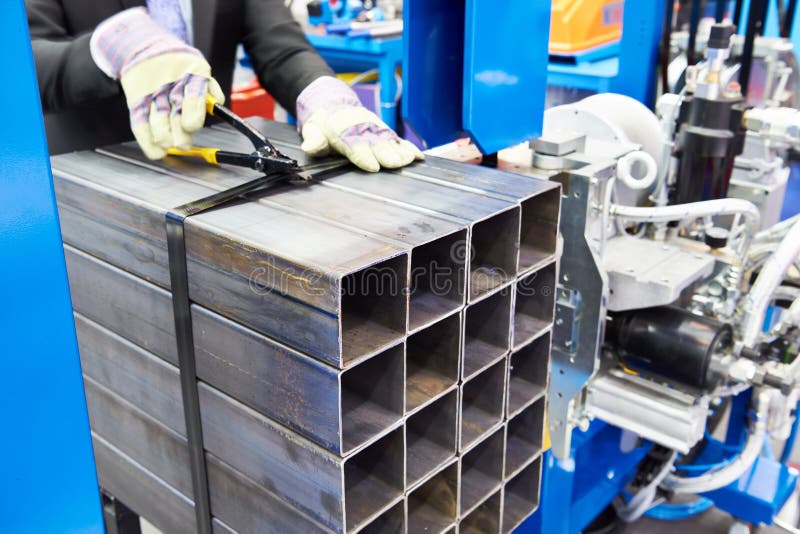 Machine Packing Metal Parts Stock Image - Image of detail, process ...