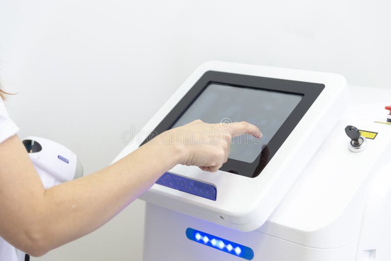 Control Panel with Touch Screen Stock Image - Image of children ...