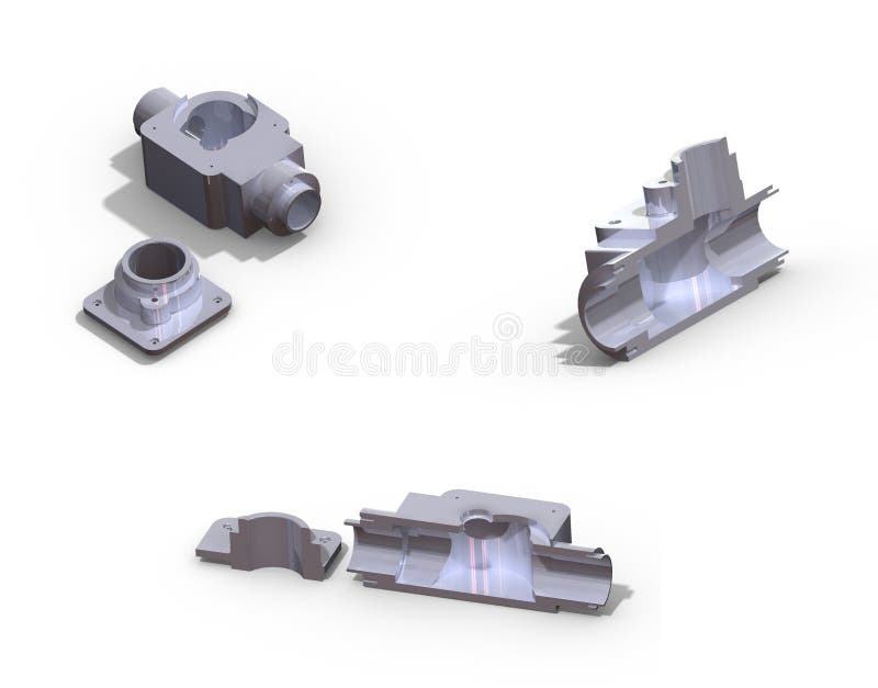 Machine Part stock illustration. Illustration of blueprint - 6650618