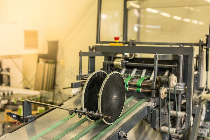 Machine Part of a Paper Transport Belt Stock Photo - Image of tape ...