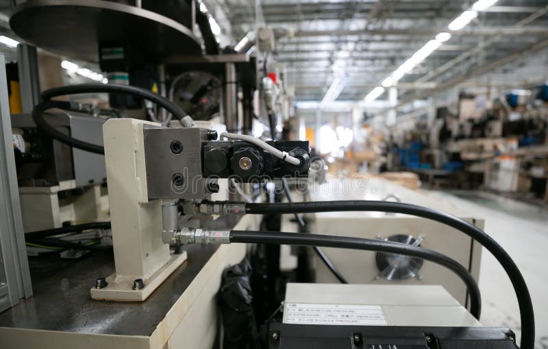 Machine Part with Pneumatic Equipment and Hydraulic System, Electric ...