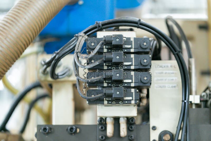 Machine Part with Pneumatic Equipment and Hydraulic System, Electric ...