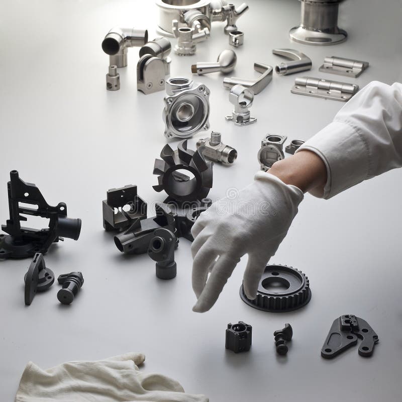 Machine parts stock image. Image of cuttings, bore, manufacturing ...