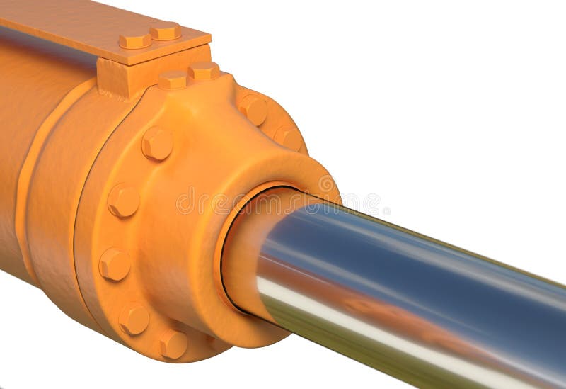 New hydraulic pistons stock photo. Image of construction - 25240720