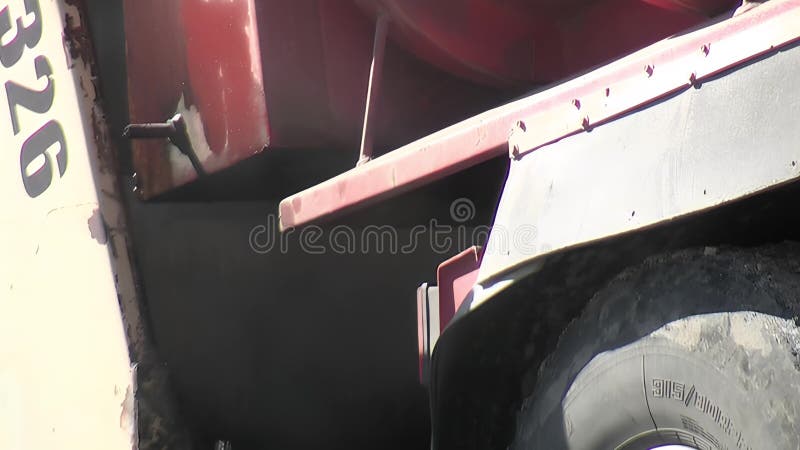 Machine pouring tar stock video. Video of bricklayer - 296994253