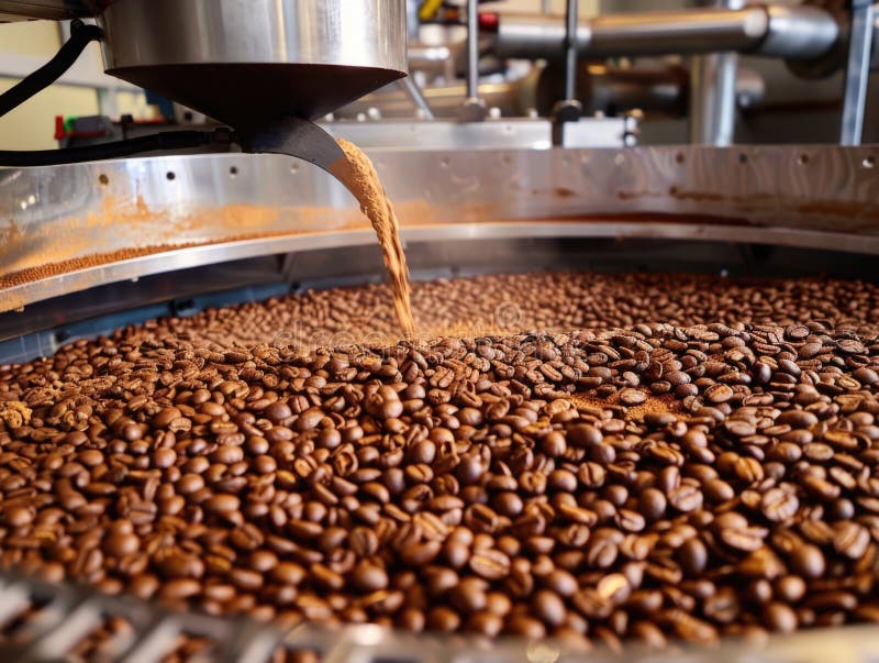 Coffee Bean Pouring stock photo. Image of process, beverage - 383980124