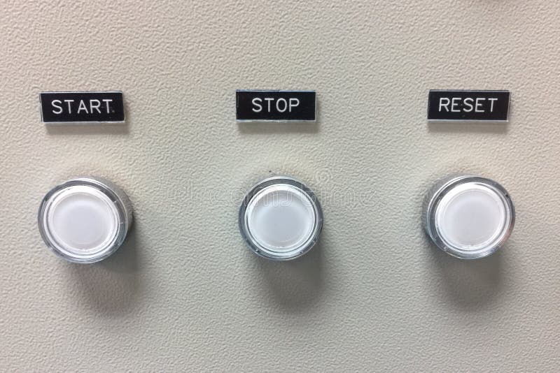 Machine Power Control Buttons Stock Photo - Image of electrician ...