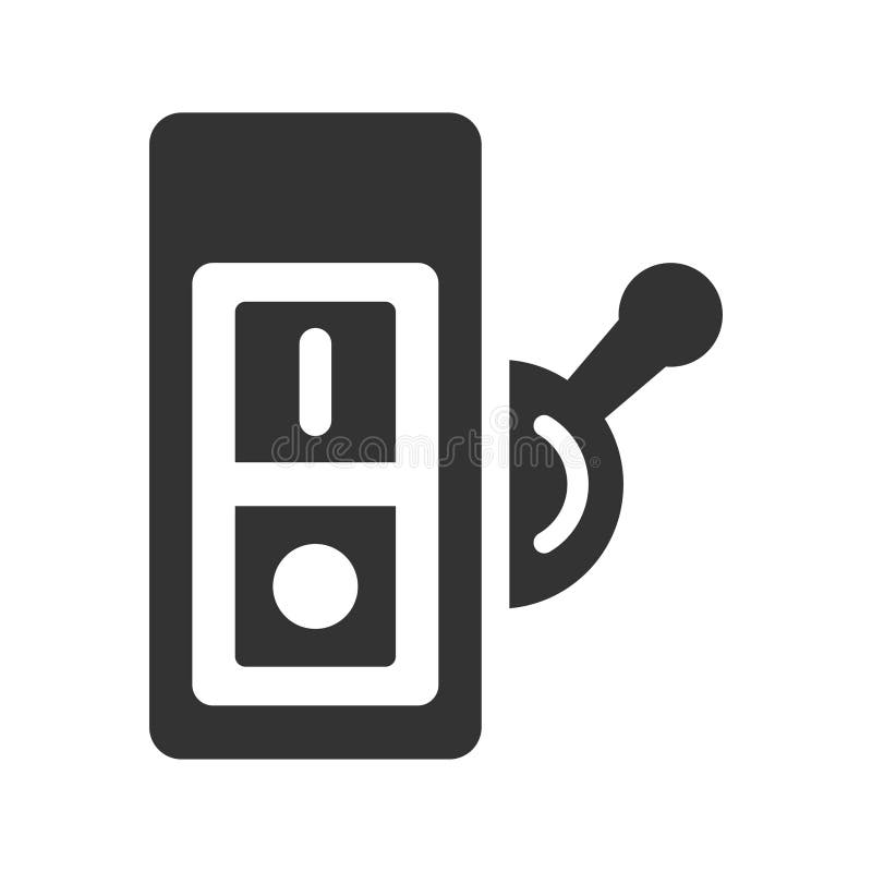 Machine power switch Icon stock illustration. Illustration of switch ...
