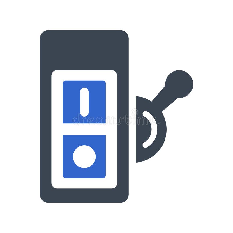 Machine power switch Icon stock illustration. Illustration of symbol ...