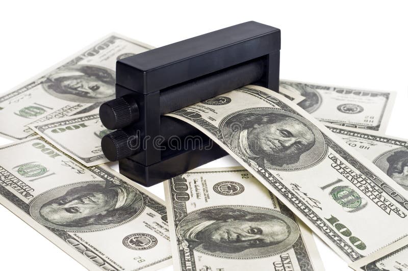 Machine print money stock photo. Image of global, debt - 22608336