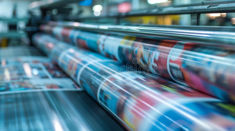 A Machine that is Printing a Bunch of Different Colored Papers, AI ...