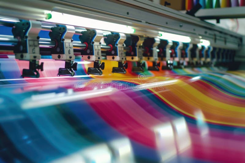 Machine Printing Rainbow Colored Sheet, Suitable for Design Projects ...