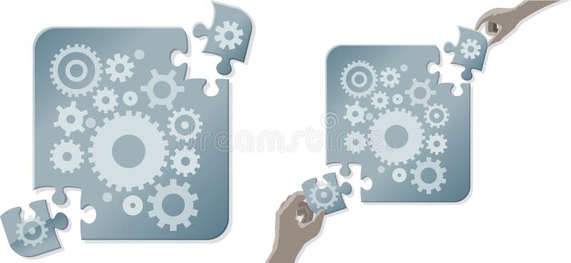 Machine problem stock vector. Illustration of woman, enigma - 35912063