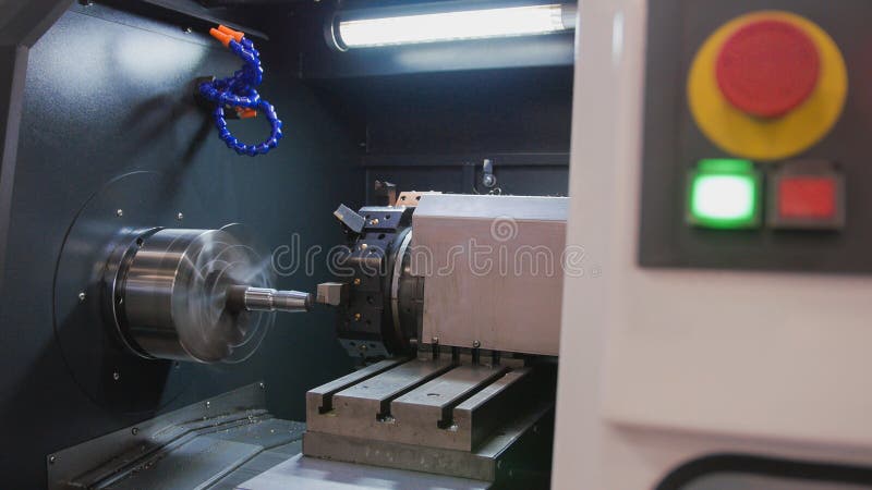 Machine Processing Metal, - Rotated Instrument, Industrial Background ...