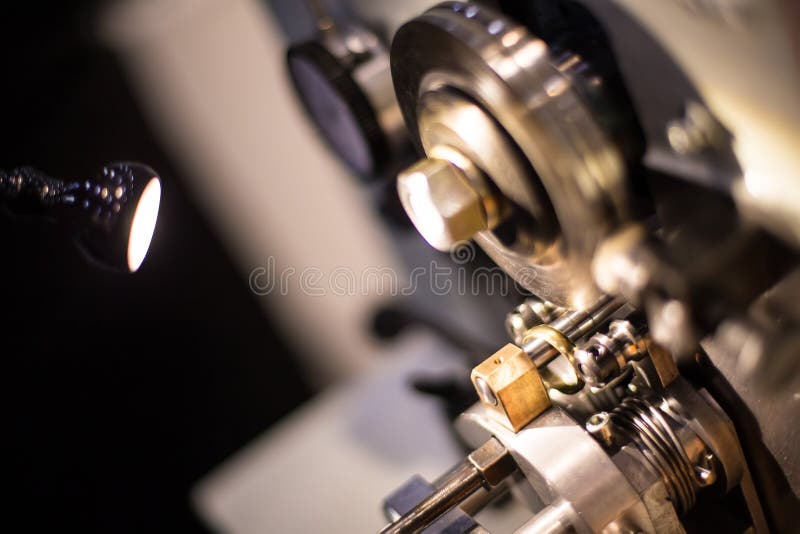 Machine for Processing Rings. Stock Photo - Image of lantern, machine ...
