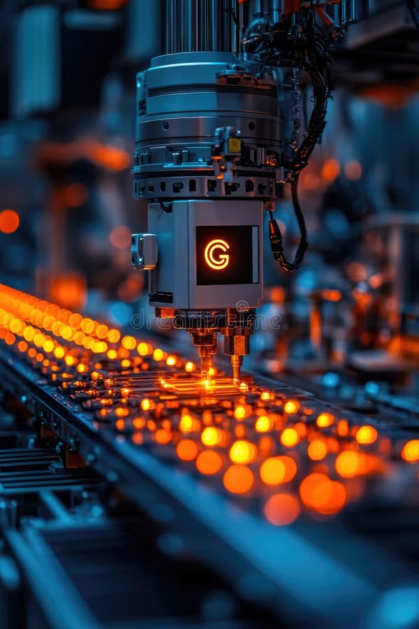 A Machine is Processing Something with Efficiency and Precision Stock ...